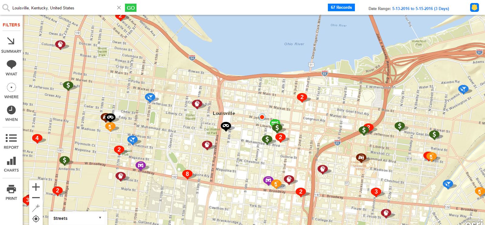 Gun Free Zones don't work- NRA Annual Meeting 2016 Crime Map - Tactical ...